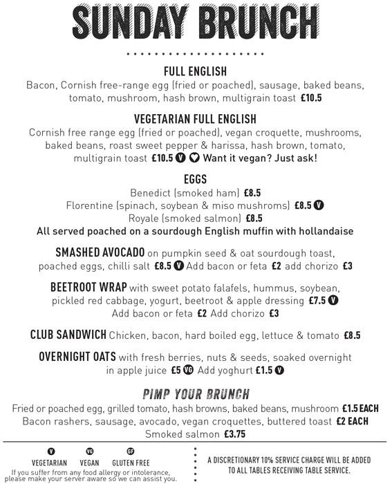 Menu at The Old Frizzle pub & bar, London, 74-78 The Broadway