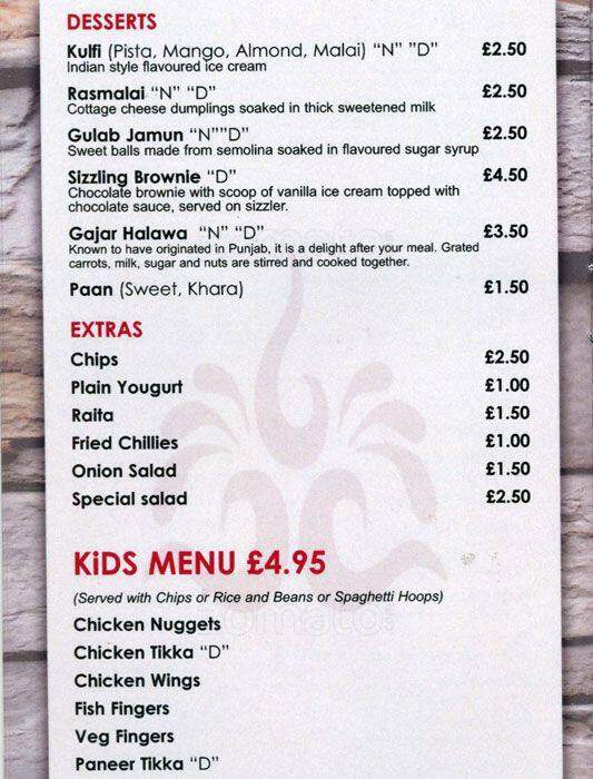 Menu at Trilogy Bar & Restaurant, Edgware, Unit 6-8