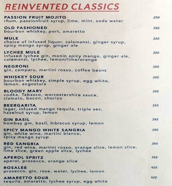 Menu at CDP Global Table restaurant, Makati