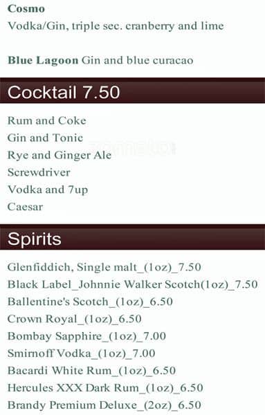 Menu at Bombay Se restaurant, Surrey, 120 St