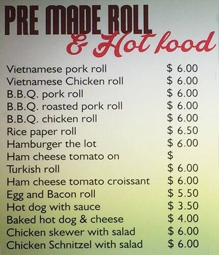 Diamond Creek Community Bakery Menu - Urbanspoon/Zomato