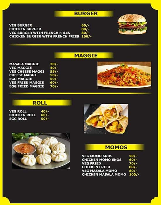 Menu of HSR Juice Point, HSR, Bangalore
