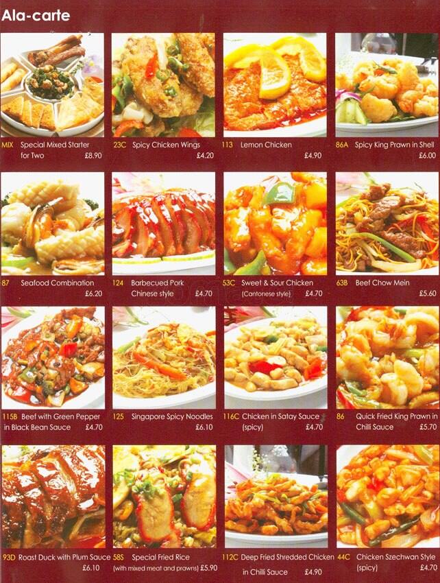 Menu at Saigon Saigon restaurant, Edinburgh