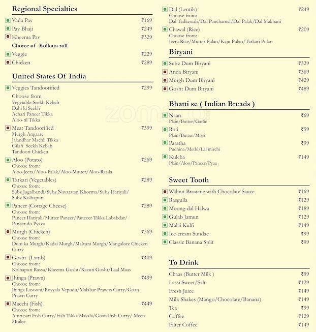 Spice It - IBIS Menu, Menu for Spice It - IBIS, Turbhe, Navi Mumbai ...