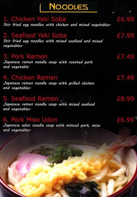Menu at Yokoso Korean & Japanese Restaurant, London, Orion Point