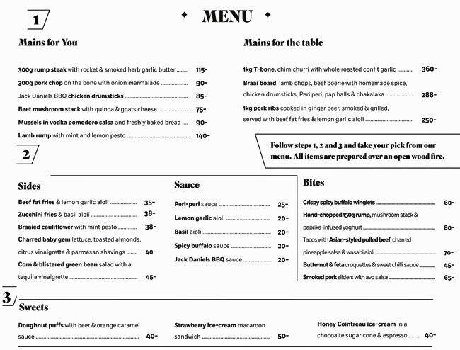 Parliament Menu, Menu for Parliament, Parkmore, Sandton - Zomato SA