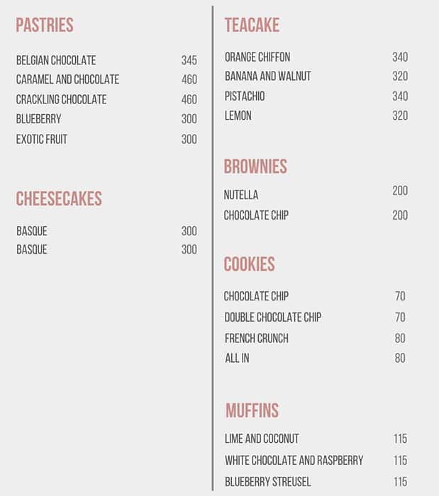 Menu of Brown Butter, Bodakdev, Ahmedabad