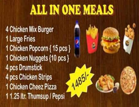Menu of Burger Junction Apna Point, Azad Nagar, Mumbai