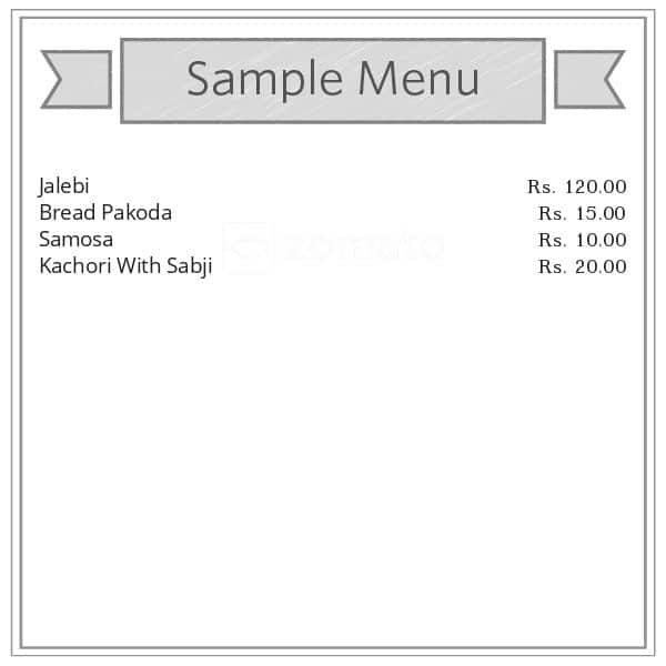 Menu of Mosam Sweet, Jasola, New Delhi