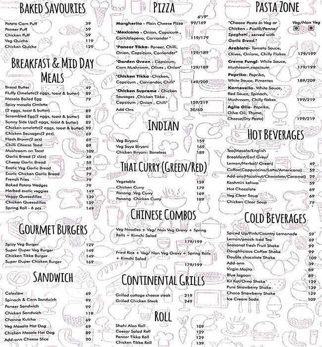 Menu at Doughlicious, Gurugram, Ground Floor