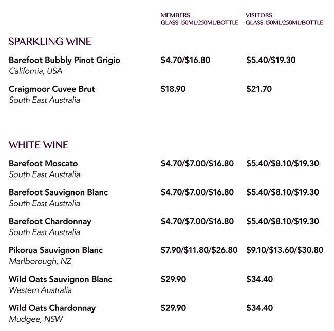 Menu at Lakeside Golf Club Camden, Gledswood Hills