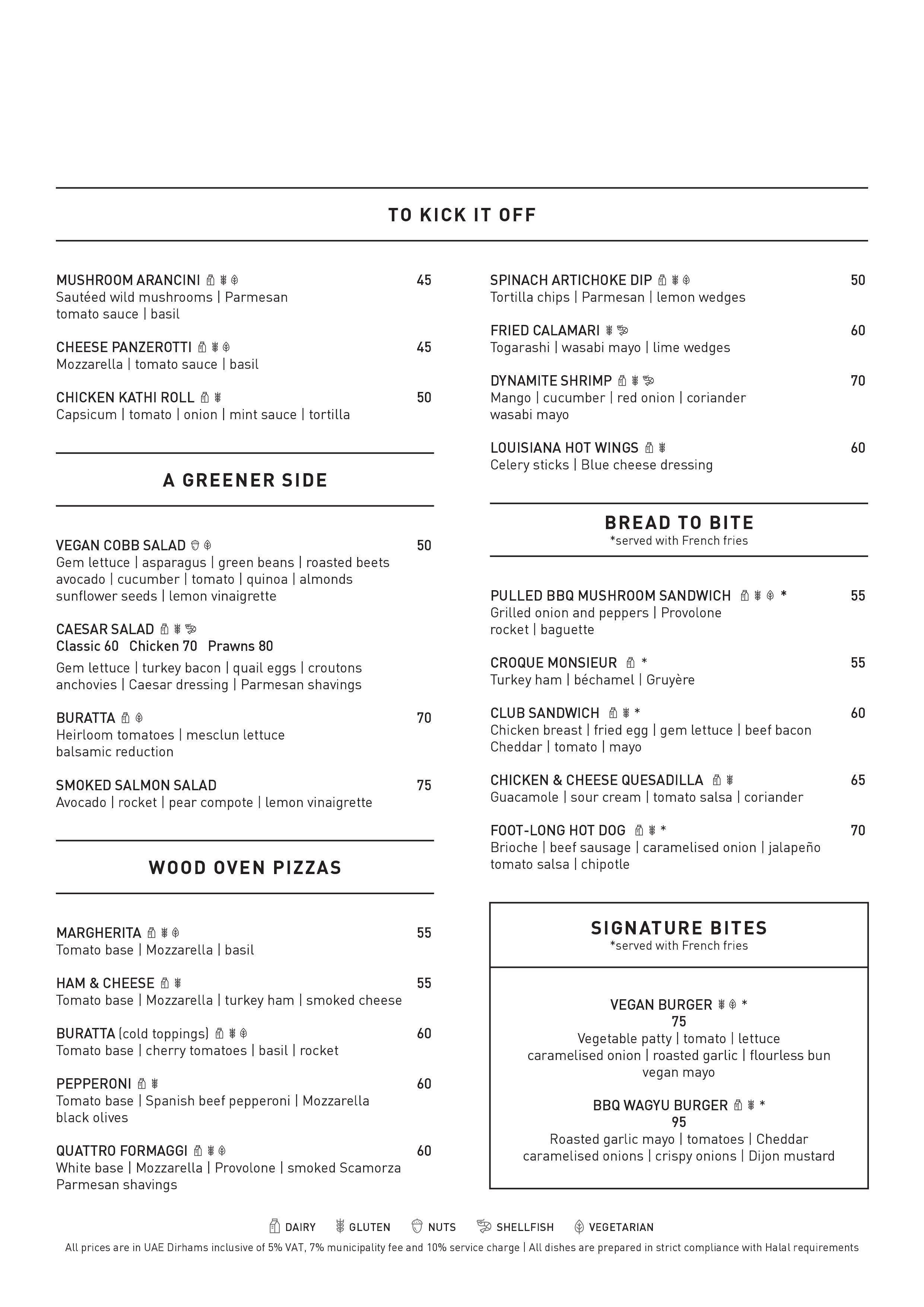 Turn Up - FIVE Jumeirah Village Menu - Zomato