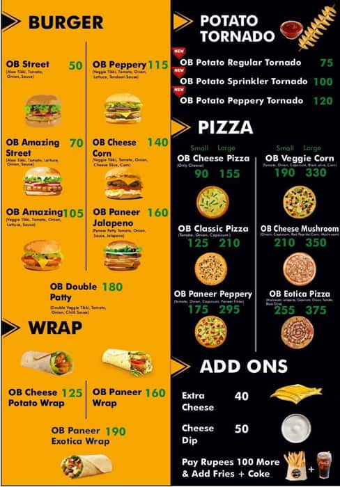 Menu at One Bite Indore, Indore