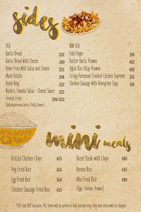 Menu at YOKO SIZZLERS, Thane, Korum Mall
