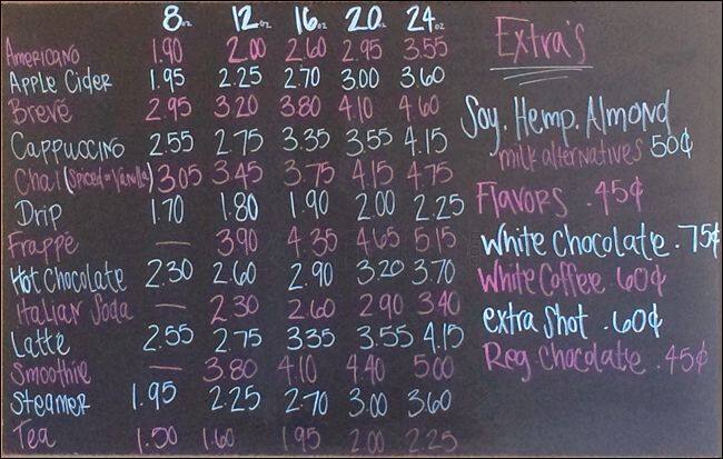 Fraiche Cup Menu, Menu for Fraiche Cup, Bremerton, Bremerton ...