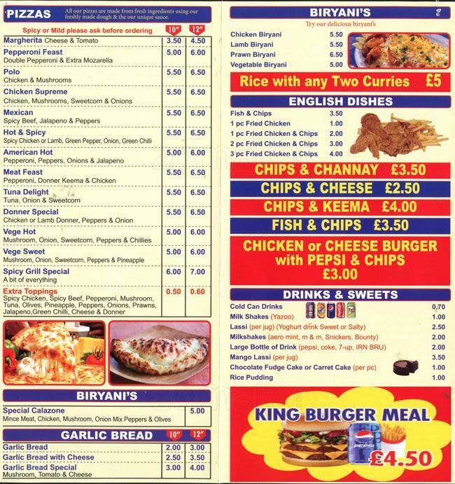 Menu at Spicy Grill Manchester fast food, Manchester