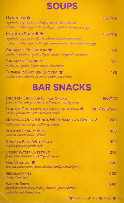 Menu at Nau Se Barah (9/12), Navi Mumbai