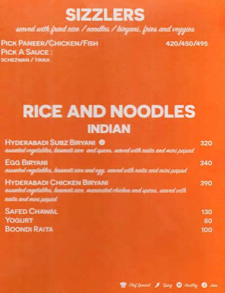 Menu at Nau Se Barah (9/12), Navi Mumbai