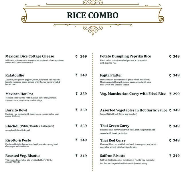 Menu at Novelchef- Cafe & Lounge, Ahmedabad