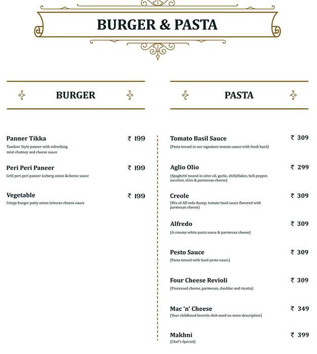 Menu at Novelchef- Cafe & Lounge, Ahmedabad