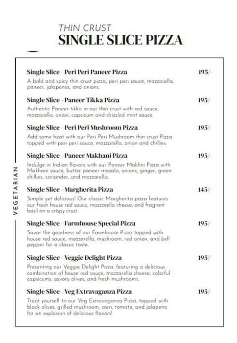 Menu at ENSO - Sourdough Pizza by Nomad - Noida, Noida