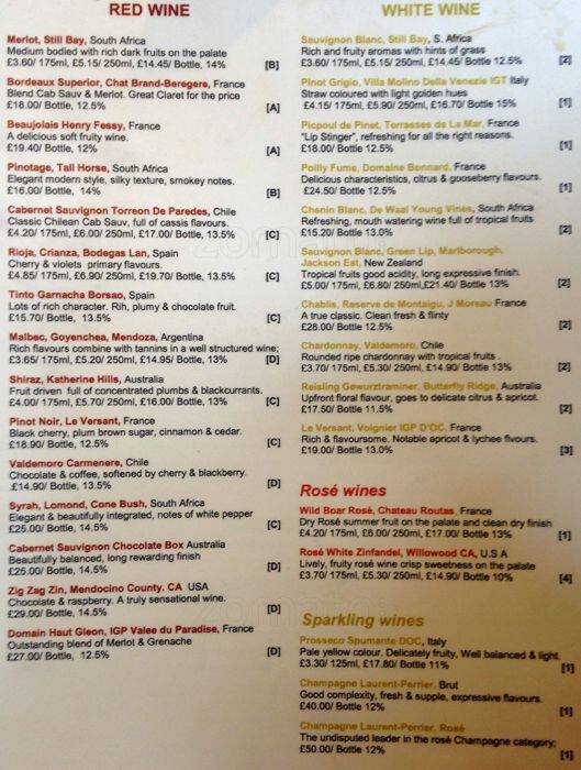 Menu at The Guildford Arms pub & bar, Edinburgh