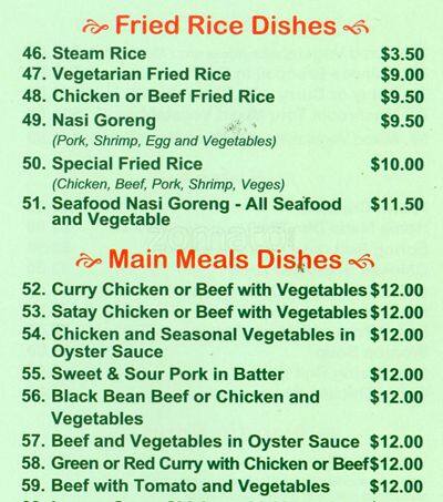 Menu at Walk This Way Noodle And Rice restaurant, Williamstown