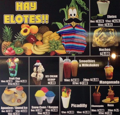 Menu at hay elotes pub & bar, Austin, E 7th St