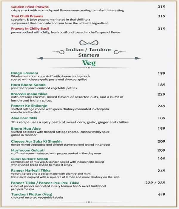 Menu at My Big Daddy's Kitchen, Mysore, Mysuru