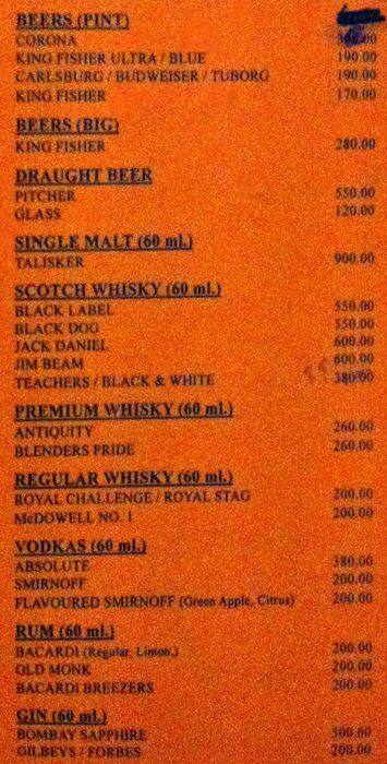 The Ghetto Menu, Menu for The Ghetto, Breach Candy, Mumbai - Zomato