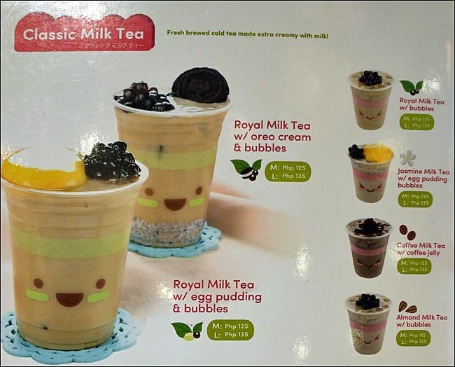 Tokyo Bubble Tea Menu Menu For Tokyo Bubble Tea Tomas Morato Quezon 