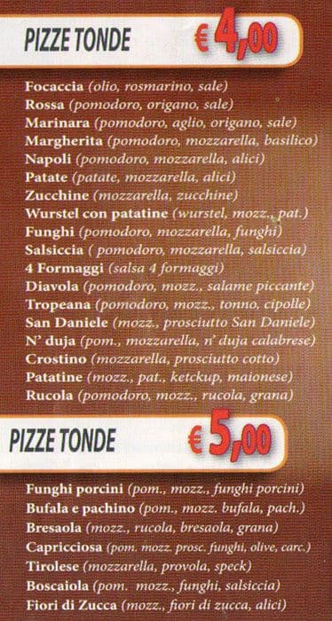 Pizzicotto a Roma: Foto del Menu con Prezzi - Zomato Italia