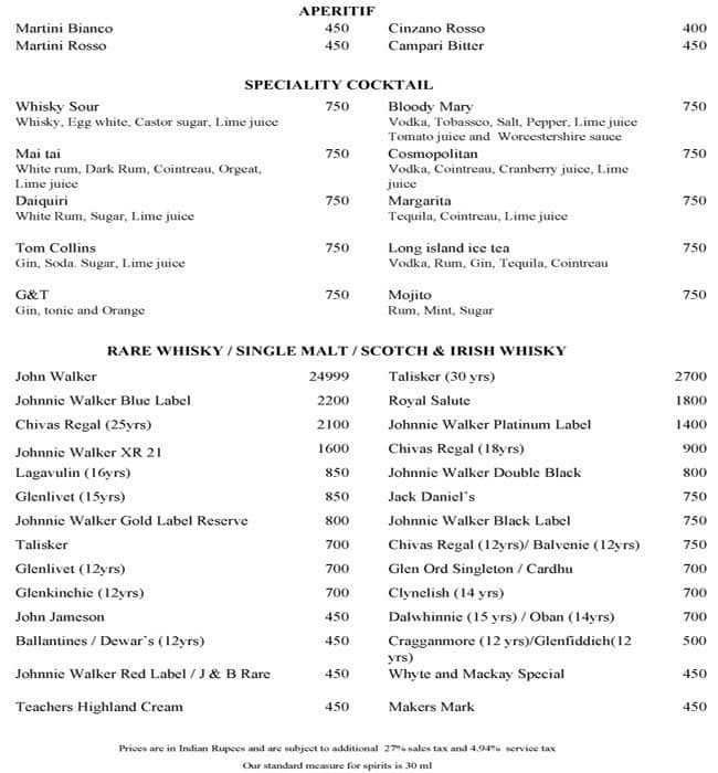 Hyatt Regency Cologne Breakfast Menu