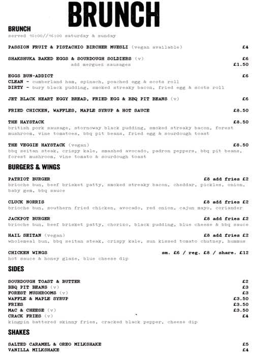 Menu at BrewDog Shepherd's Bush pub & bar, London, 15-19 Goldhawk Rd
