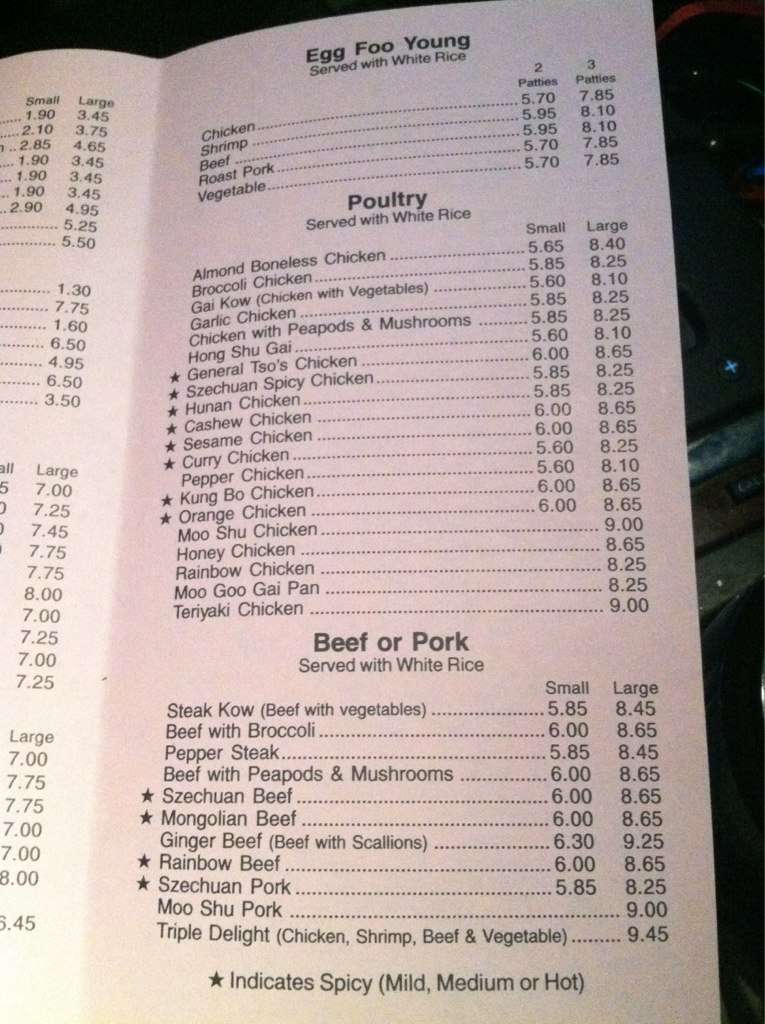 Menu at China Chef Express restaurant, Shelby charter Township