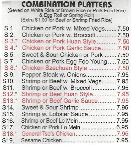 Menu at Golden Empress Garden, Philadelphia, 618 South Street