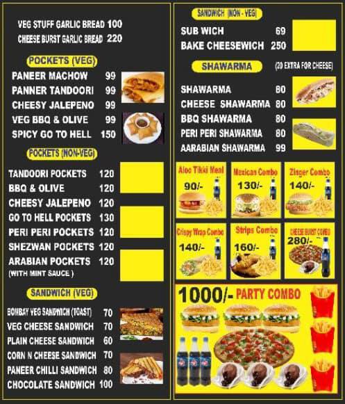 Menu at Mumbra snacks, Thane