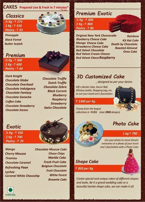 7th Heaven Menu, Menu for 7th Heaven, Kharghar, Navi Mumbai - Zomato