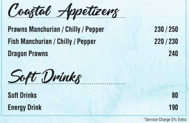 Menu at The illusion Cafe, Bengaluru