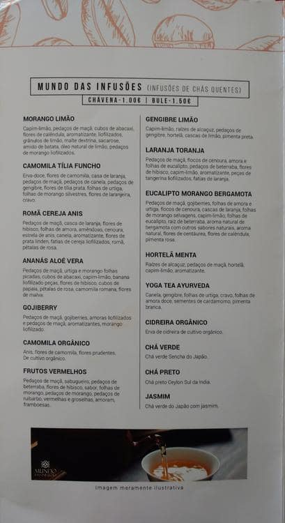 Menu em cafe box, Barreiro