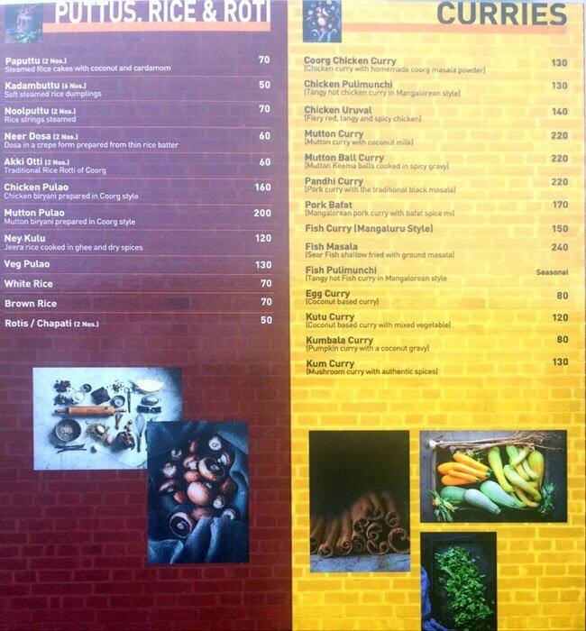 Coast To Coorg Menu, Menu for Coast To Coorg, Banaswadi, Bangalore - Zomato