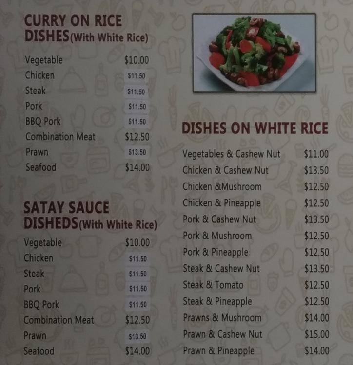 Menu at Three Kings Takeaway fast food, Auckland