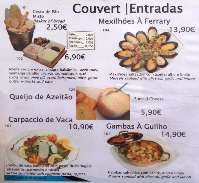 Pastelaria Ferrari Menu, Menu de Pastelaria Ferrari, Baixa, Lisboa ...