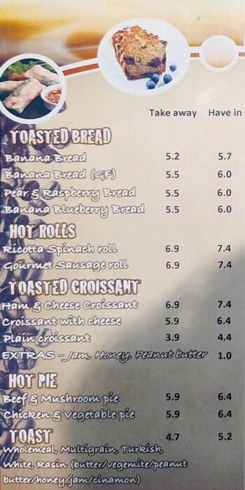 Menu at Coco Madness Chatswood cafe, Chatswood