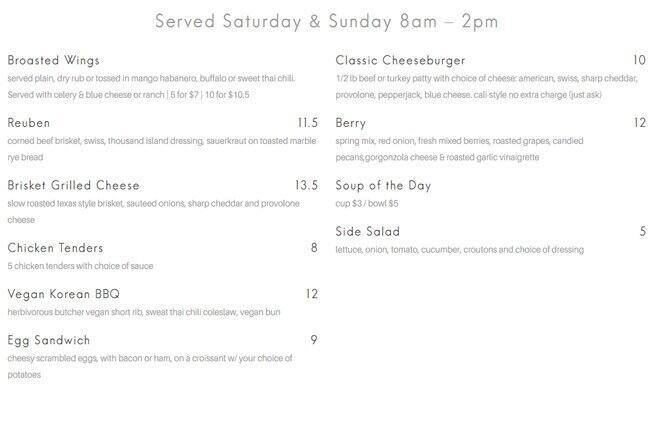 Menu at The Howe Daily Kitchen & Bar, Minneapolis