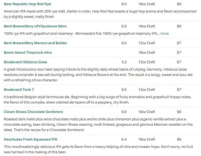 Menu at The Howe Daily Kitchen pub & bar, Minneapolis