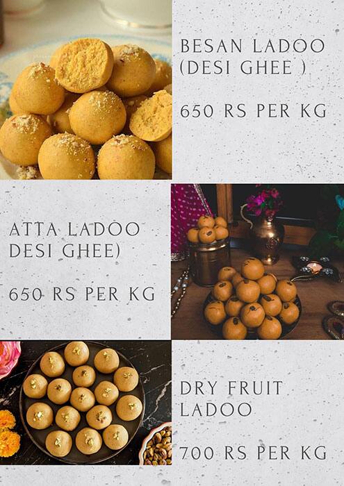 Menu of Ladoo's Corner, Sector 72, Noida