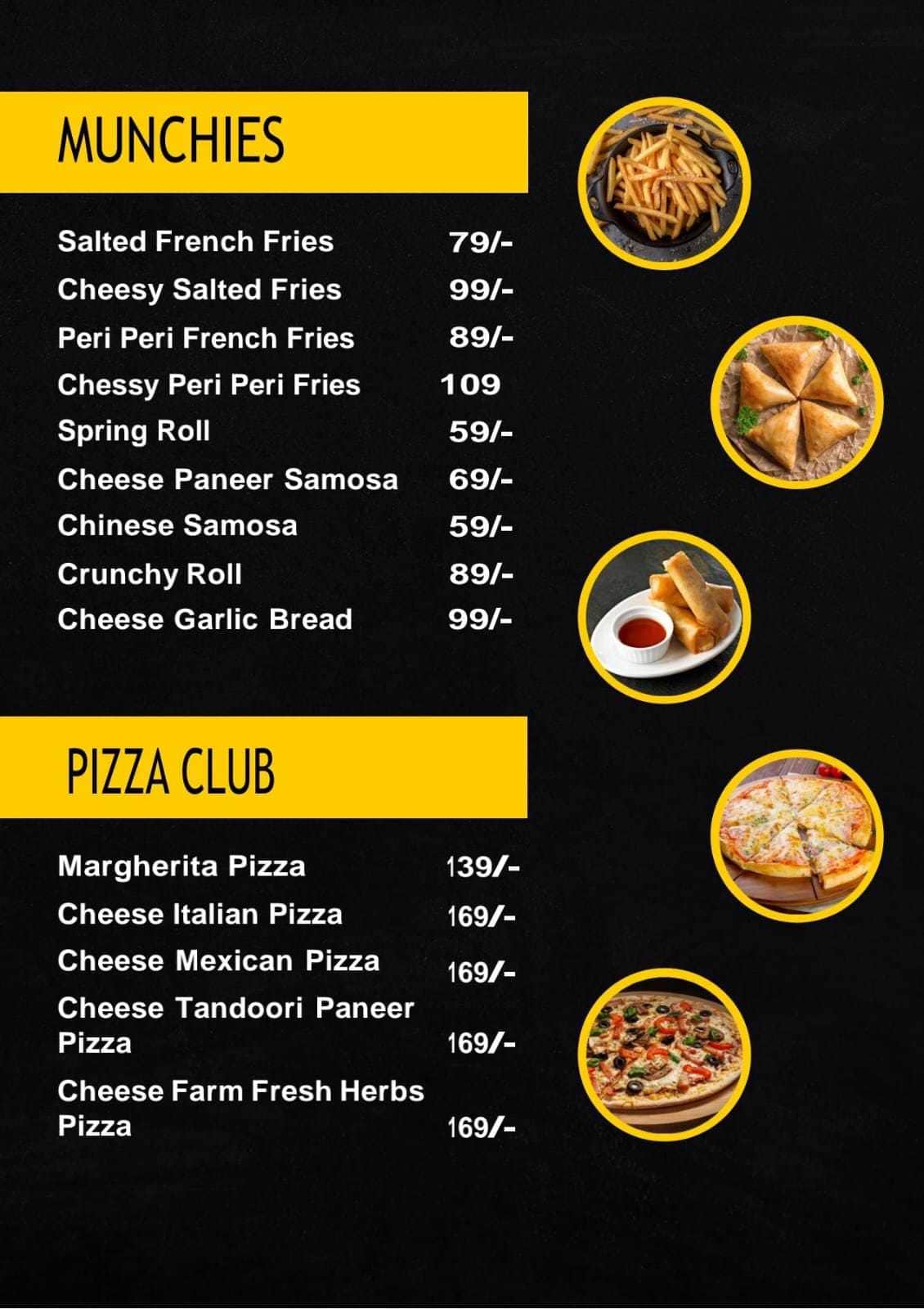 Menu of Portugal Pao, Sayajipura, Vadodara