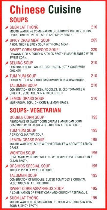 Orchids Menu, Menu for Orchids, Chembur, Mumbai - Zomato