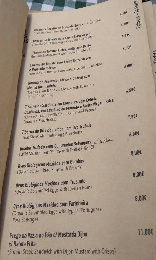 Menu at Dr. Wine pub & bar, Lisbon